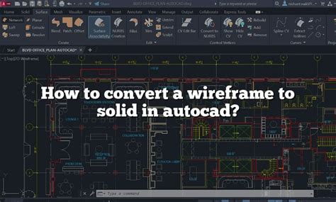 How To Convert A Wireframe To Solid In Autocad