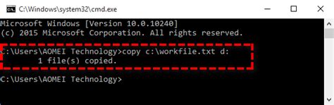 如何使用cmd复制粘贴命令拷贝文件？