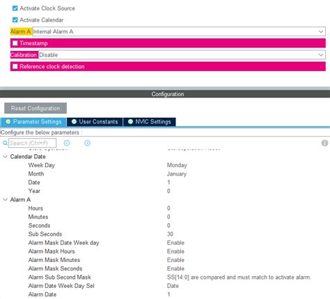 Issue To Generate An Alarm Interupt On Stm32c031 Stmicroelectronics Community