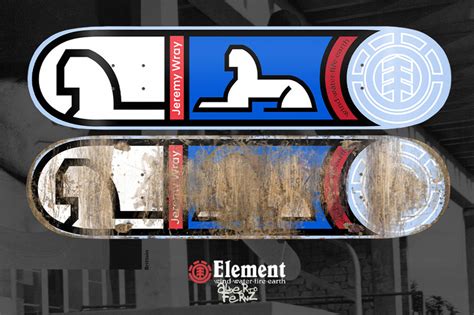 Skater Xl 1992 Element Jeremy Wray Deck V 10 Gear Real Brand Deck