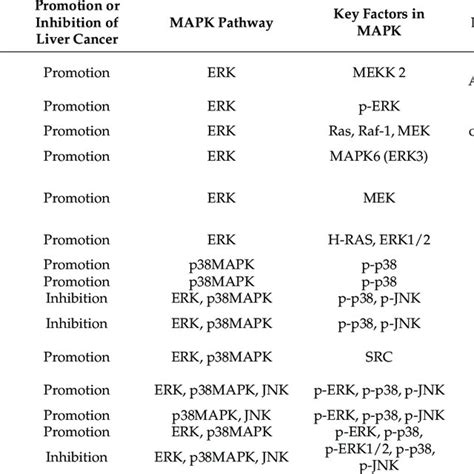 Lncrnas Related To Multiple Mapk Signaling Pathways In Liver Cancer