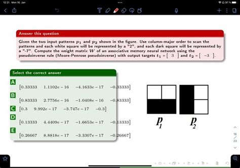 Solved Determine The Pseudoinverse Moore Penrose