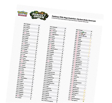 Card Gallery Pokémon Tcg Mega Evolution—perfect Order