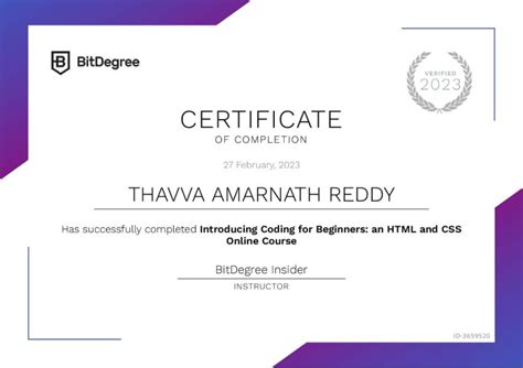 Thavva Amarnath Reddy On Linkedin Html Bitdegree Html Css