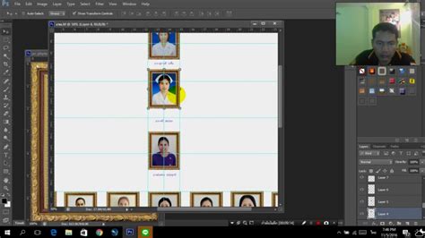ออกแบบสร้างทำเนียบบุคลากรด้วย Photoshop Cs6 Youtube