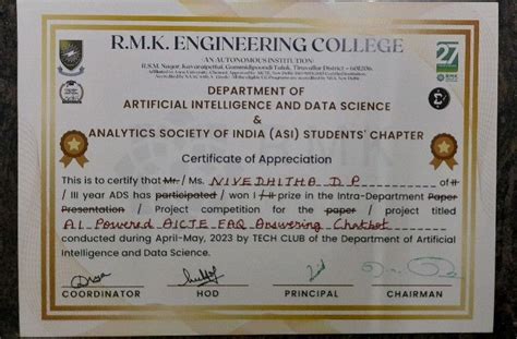 Nivedhitha D P On Linkedin Project Artificialintelligence