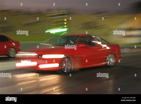 Slow Shutter Speed Photography Technique To Give Impression Of Speed And Movement Stock Photo
