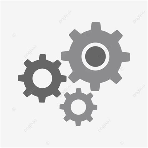 Mekanisme Roda Gigi Vektor Gigi Montir Mesin Png Dan Vektor Dengan