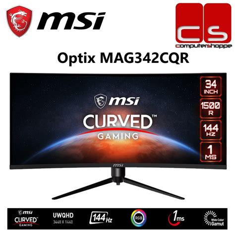 MSI Optix MAG CQR UWQHD HZ MS HDR VA Curved Gaming Monitor Shopee Malaysia