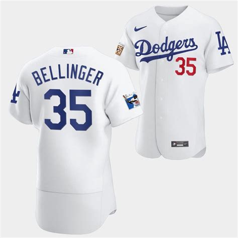Los Angeles Dodgers Cody Bellinger White Jersey 35 Jackie Robinson 75th