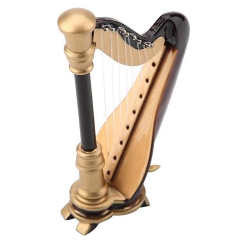 Wooden Mini Harp Replica And Box Mini Harp Model Mini Musical