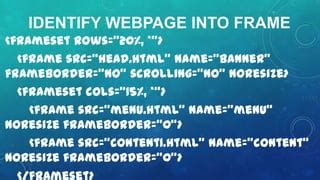 Frames Eng PPT