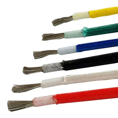 Connecting Wire Silicone Rubber Fiberglass Braid Wires