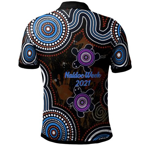 Australia Naidoc Week Polo Shirt Aborigial Turtle Naidoc Heal Country