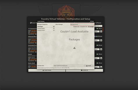 Cant Load Modules Rfoundryvtt