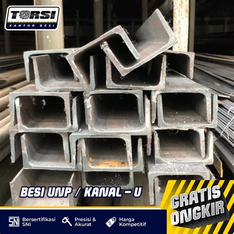 Besi Unp 200 X 80 X 7 5mm X 6 M Full Sni Torsi Kantorbesi