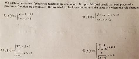 Solved We Wish To Determine If Piecewise Functions Are Chegg Com