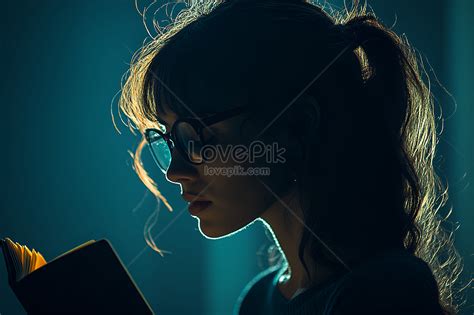조용히 책을 읽는 소녀 사진 무료 다운로드 Lovepik