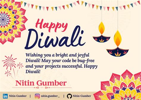Nitin Gumber On Linkedin Happydiwali Khushiyonwalidiwali Diwali2024