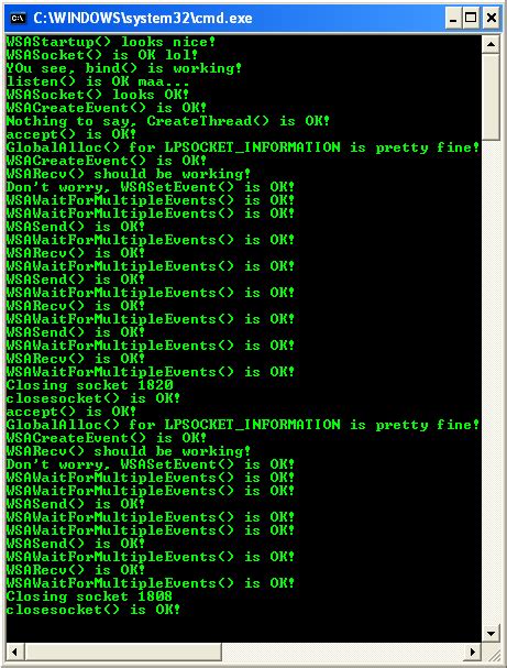 The Winsock Overlapped Model Programming Tutorial With Event Notification