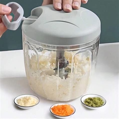 900ml Extra Large Manual Food Chopper Vegetable Chopper Garlic Chopper
