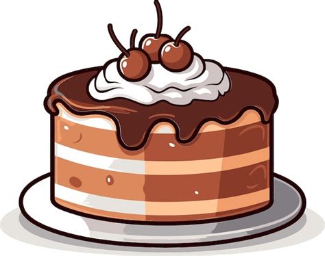 Premium Vector Vector Sweetness Cake Creations Illustrated Cakes In