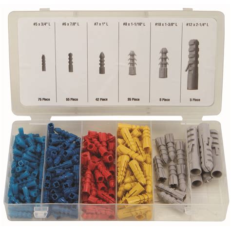 220 Piece Wall Anchor Assortment