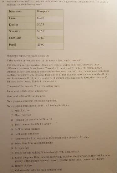 9 Write A C44 Menu Driven Program To Siitilate A