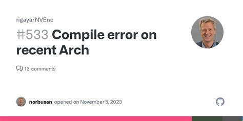 Compile Error On Recent Arch · Issue 533 · Rigayanvenc · Github