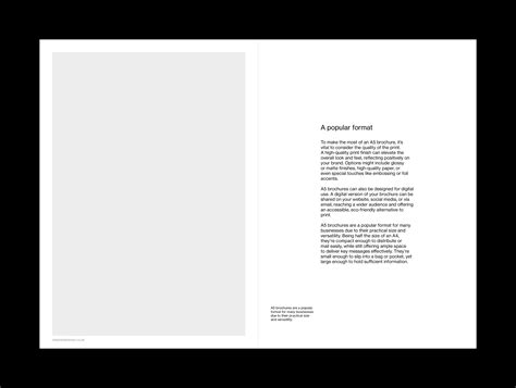 A5 Brochure Grid System For Indesign Behance