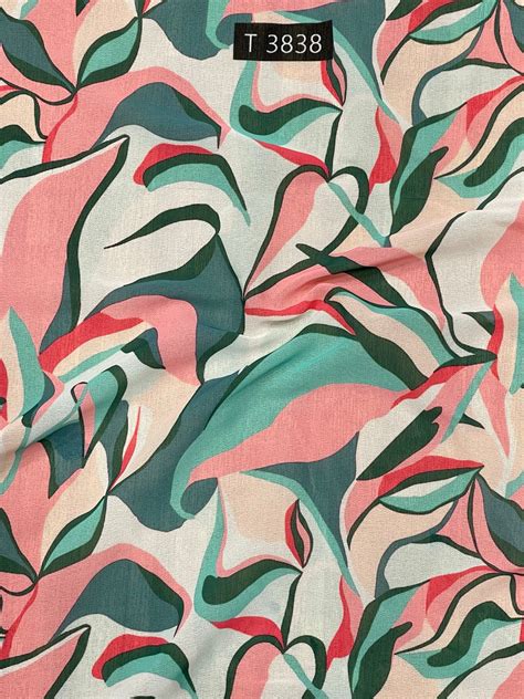 Abstracts Print On Georgette The Wardrobe Fabrics
