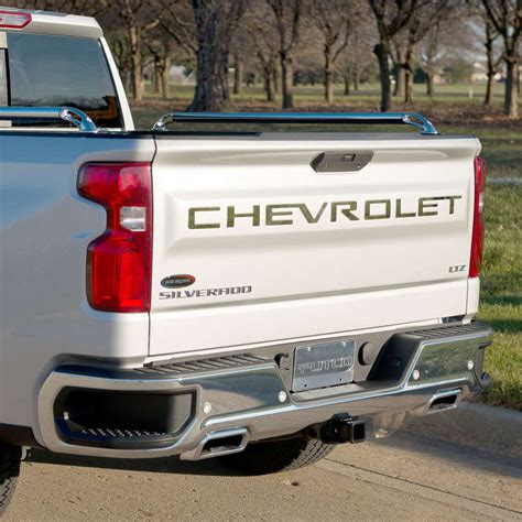 Putco 55550bpgm Put Chevy Tailgate Letters Kit Black Platinum Cut
