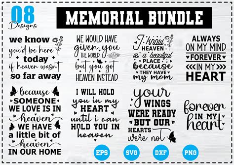 Memorial Svg Bundle Graphic By Smart Design · Creative Fabrica
