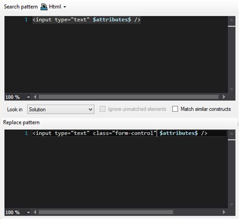 Refactoring By Pattern Using Regular Expressions And ReSharper Search