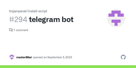 Telegram Bot · Issue 294 · Trojanpanelinstall Script · Github