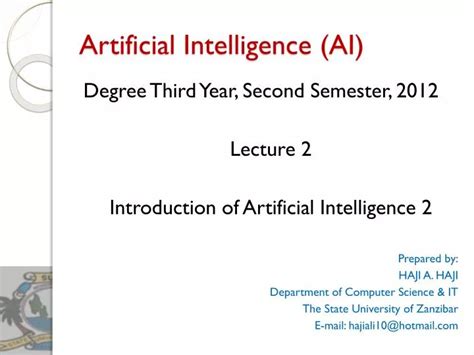 PPT Artificial Intelligence AI PowerPoint Presentation Free Download ID