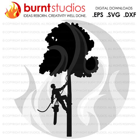 SVG Cutting File Tree Trimmer Only On Tree Leaves United Etsy