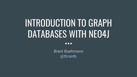 introduction to graph databases with neo4j