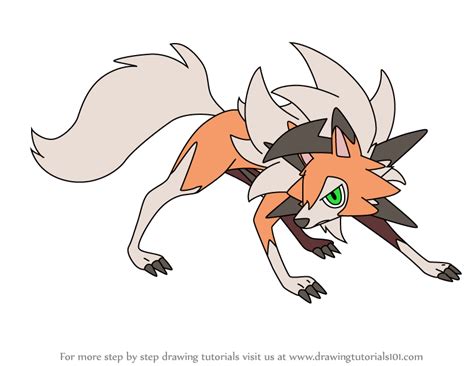 How To Draw Lycanroc Dusk Form From Pokemon Pokemon Step By Step Drawingtutorials Com