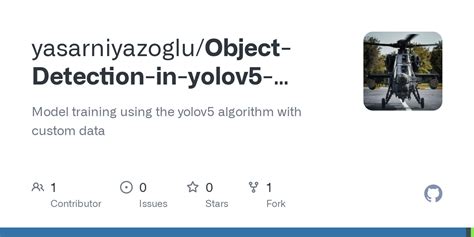 Github Yasarniyazoglu Object Detection In Yolov With Pytorch Custom Dataset Formula Model