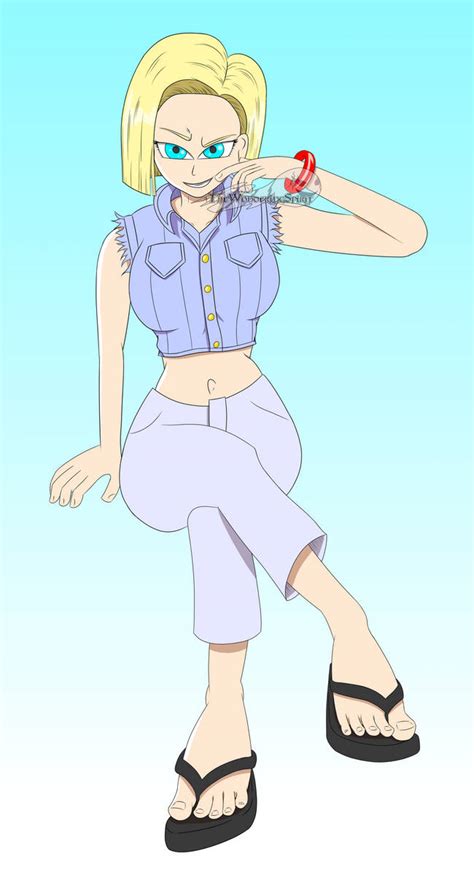 Android 18 Beach Outfit By The Wondering Spirit On Deviantart