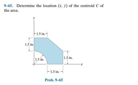 Answered 9 65 Determine The Location X Y Of The Centroid C Of The Kunduz