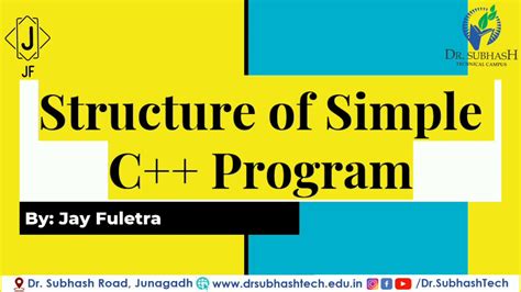 Oop Structure Cout Cin C Structure Of Simple C Program In