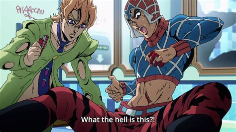 ジョジョ 5 Mista Is Stapled By Fugo 『hd』 Youtube