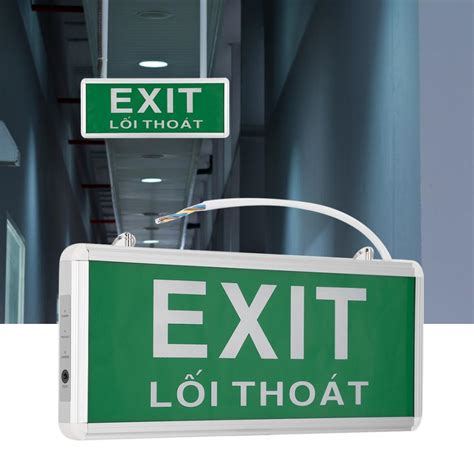 Led Emergency Exit Lighting Sign Safety Indicator Grandado