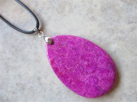 Nipomo Coral Pendant On Black Cord Natural Nipomo Coral Gorgeous Hot