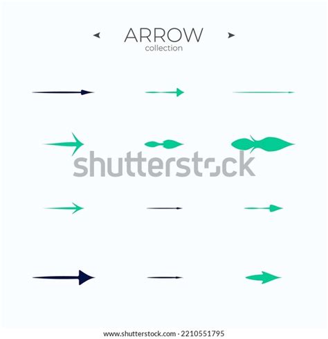 Simple Set Arrow Icons Smooth Arrow Stock Vector Royalty Free 2210551795 Shutterstock