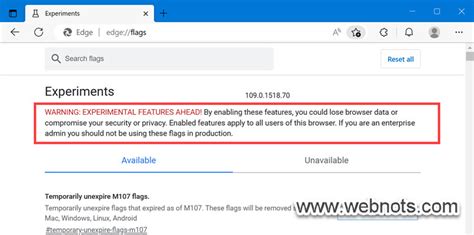 How To Use Experimental Features In Microsoft Edge Webnots