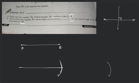 Then Pr Is The Required Line Segmentexercise 1431 Draw Any Line Segm