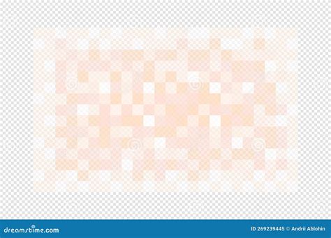 Censor Blur Effect Texture On Transparent Background Skin Tone Colored Pixel Mosaic Pattern To